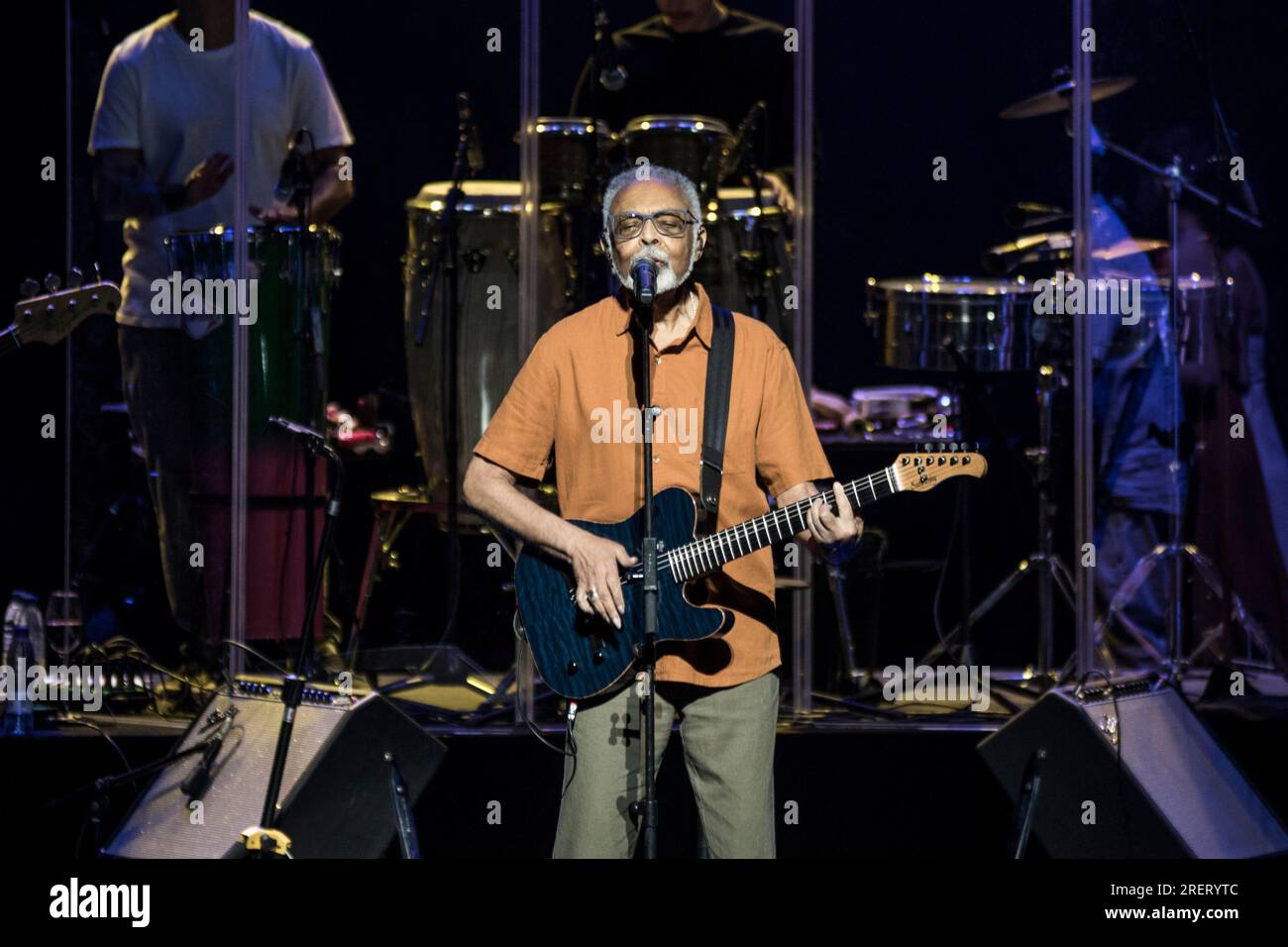 Gilberto gil the legendary brazilian singer hi-res stock photography ...