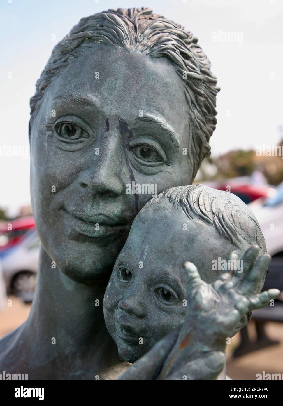 A view of the Welcome Home Statue on the Esplanade, Port of Fleetwood ...