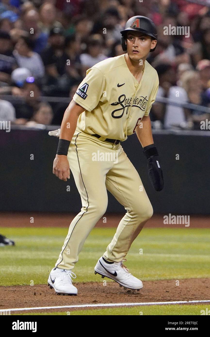 Arizona Diamondbacks' Dominic Canzone against the Seattle Mariners ...