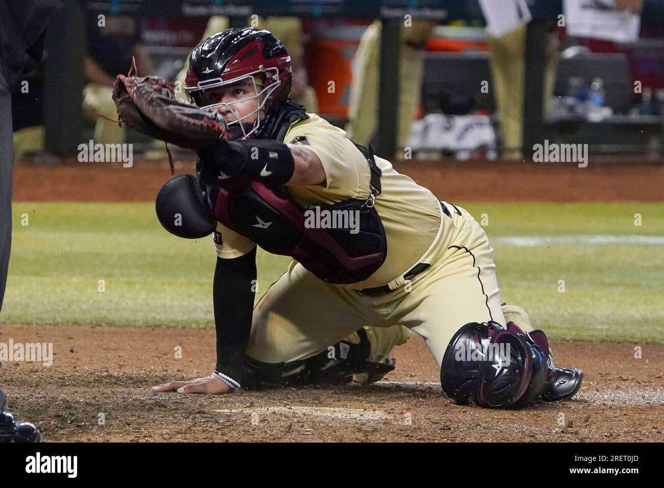 Arizona Diamondbacks' catcher Jose Herrera against the Seattle Mariners ...