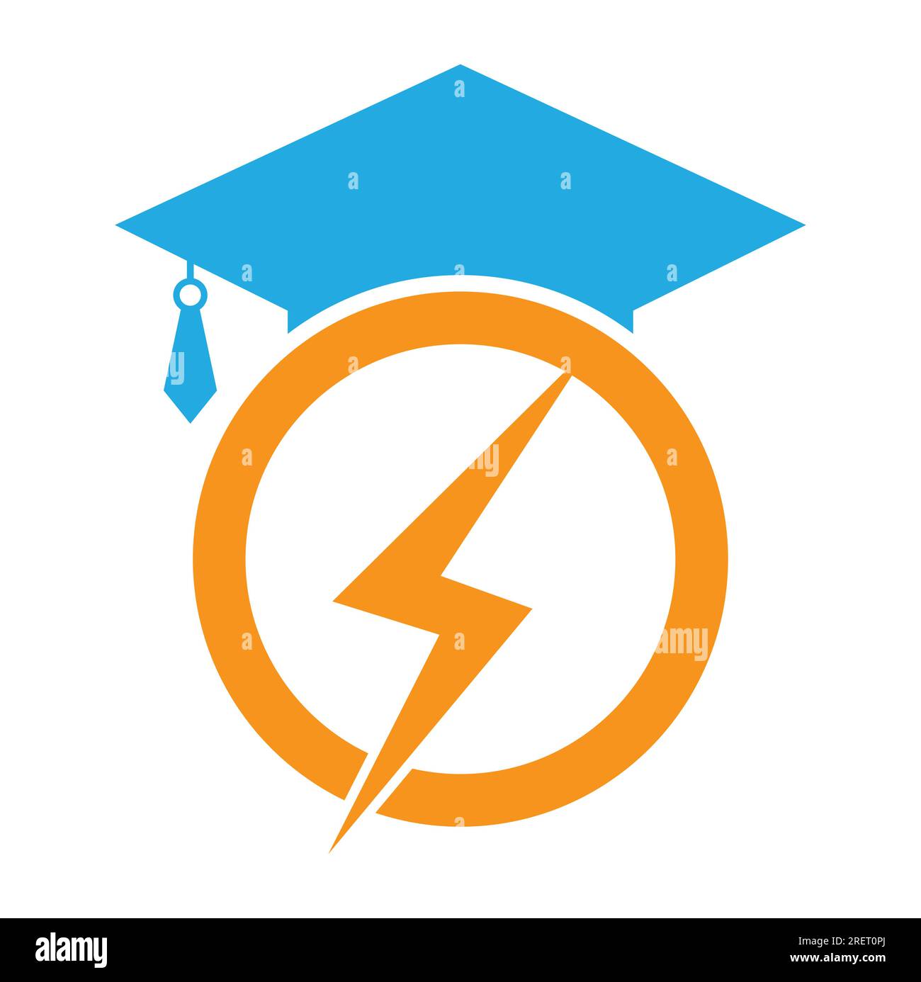 Flash student vector logo template. Education logo with graduation cap ...