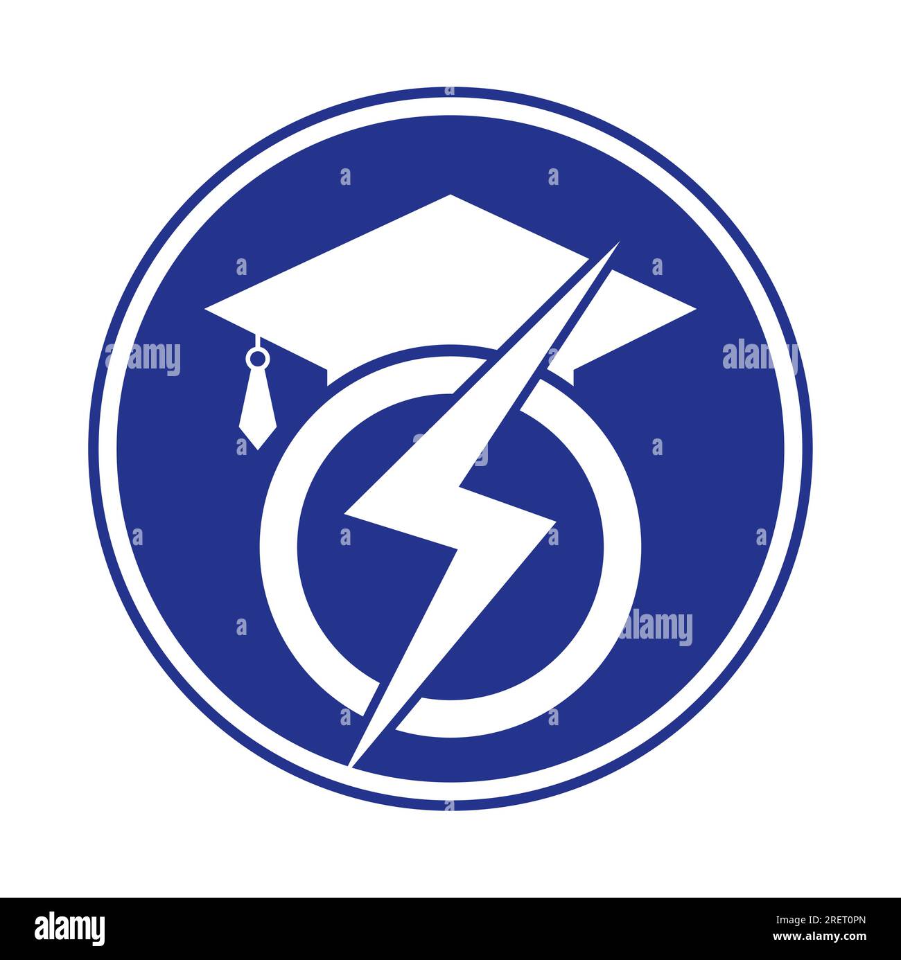 Flash student vector logo template. Education logo with graduation cap ...