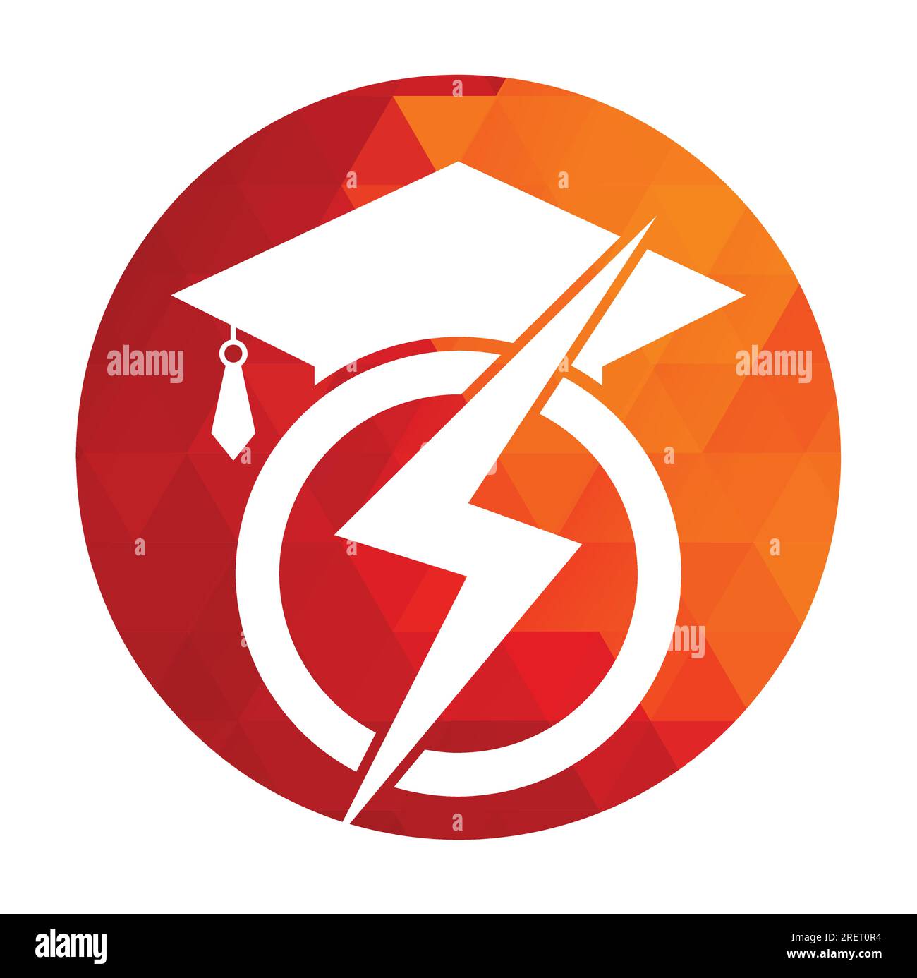 Flash student vector logo template. Education logo with graduation cap ...