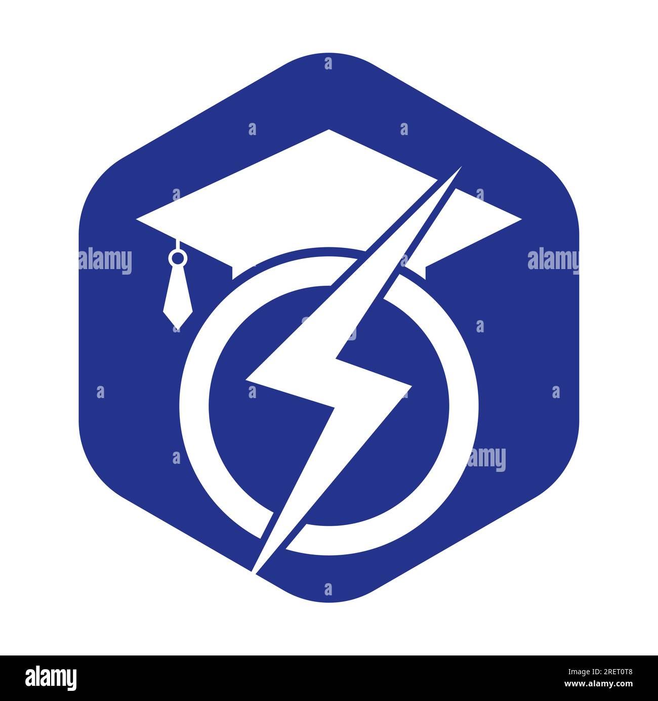 Flash student vector logo template. Education logo with graduation cap ...