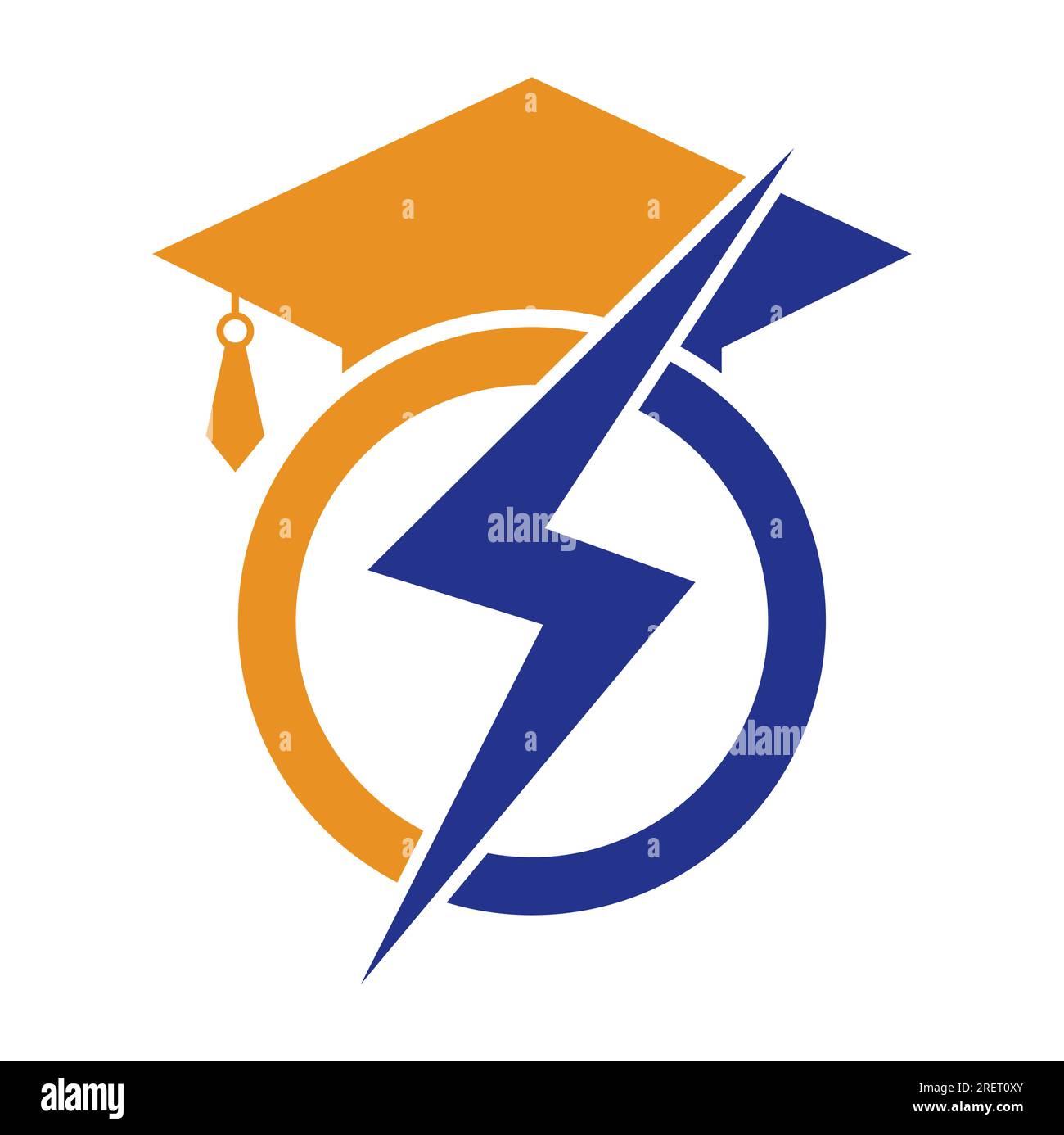 Flash student vector logo template. Education logo with graduation cap ...