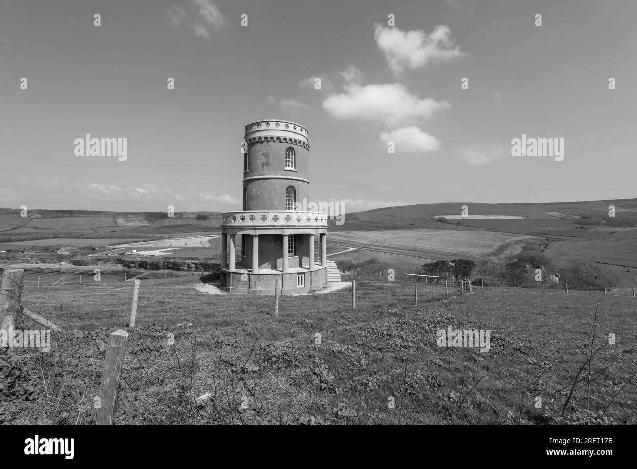 Clavell Tower overlooking Kimmeridge Bay in Dorset Stock Photo - Alamy