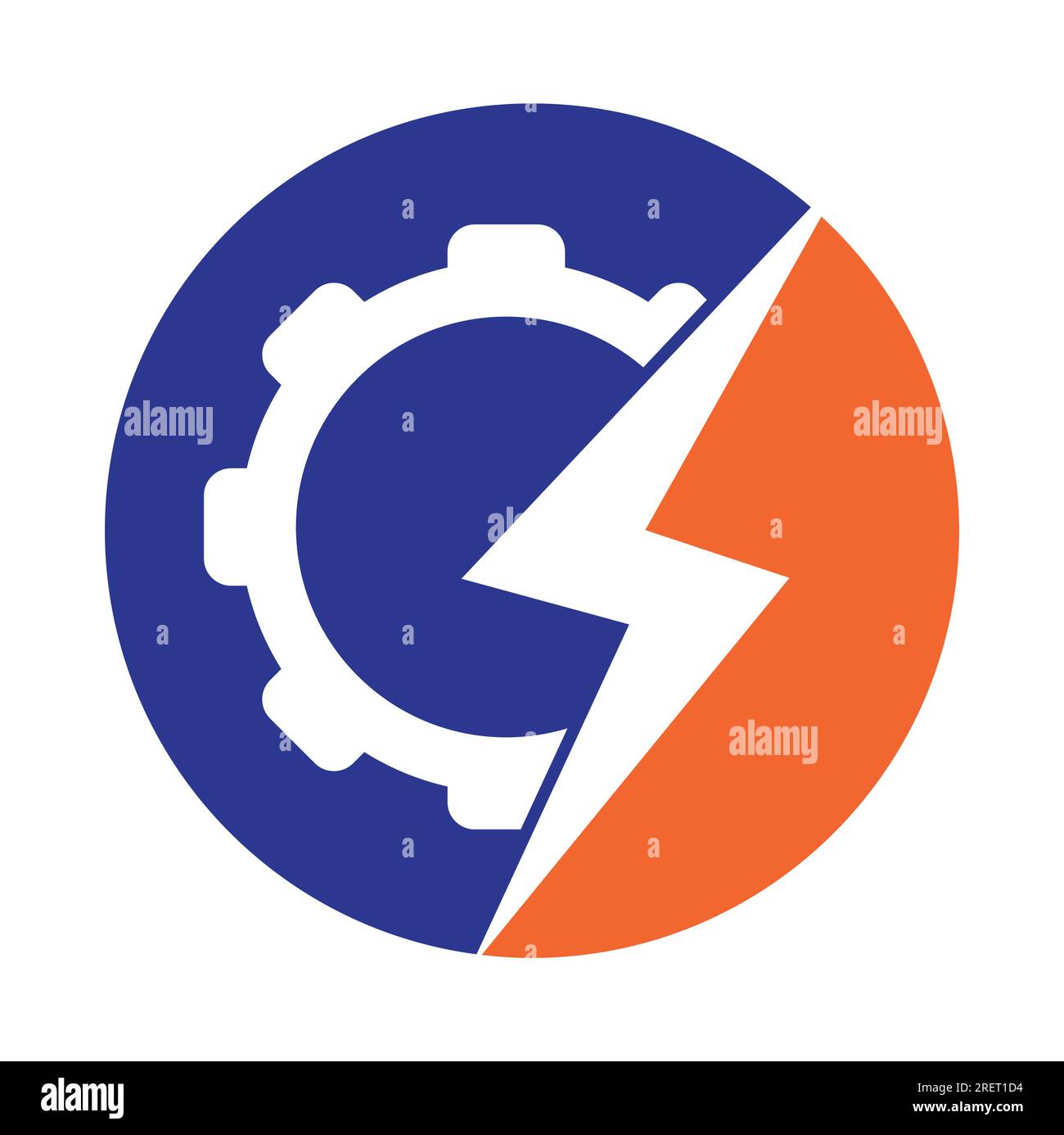 Electric gear vector logo template illustration. Thunder and gear logo ...