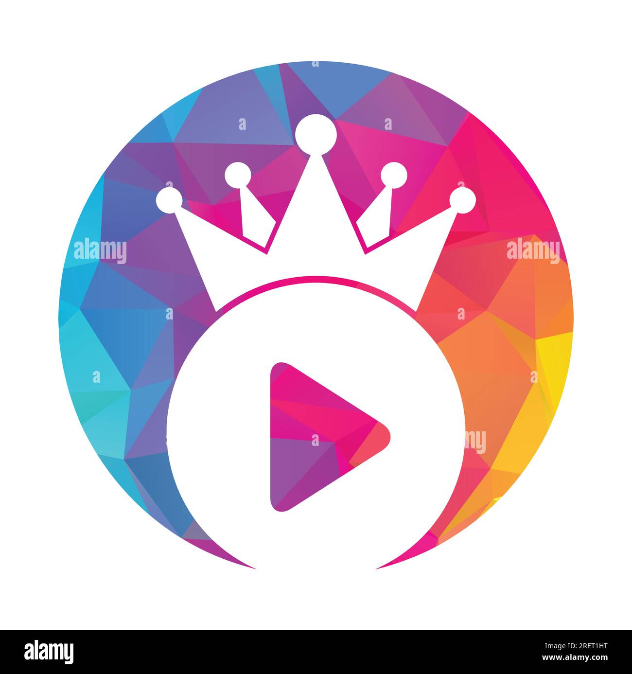 King Video vector logo design template. Royal film logo design vector ...