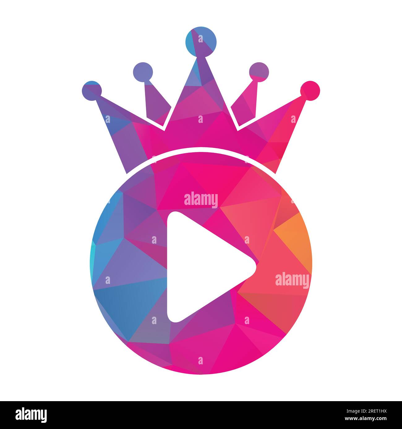 King Video vector logo design template. Royal film logo design vector ...