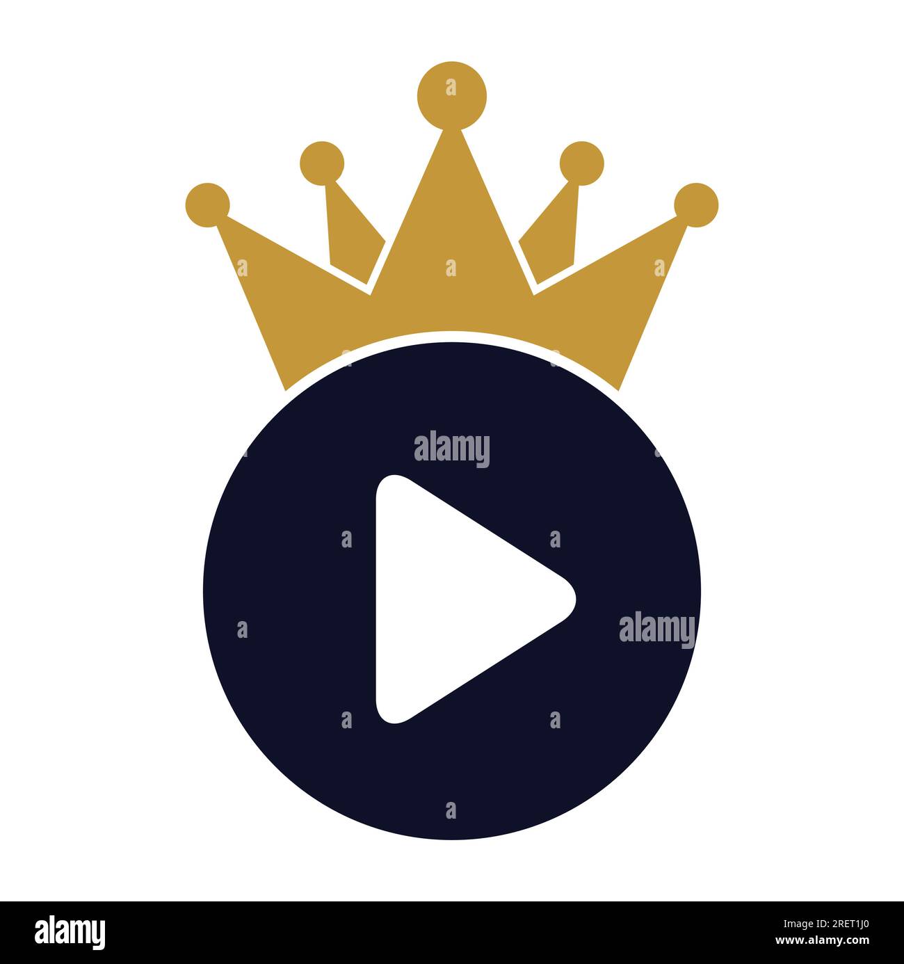 King Video vector logo design template. Royal film logo design vector ...