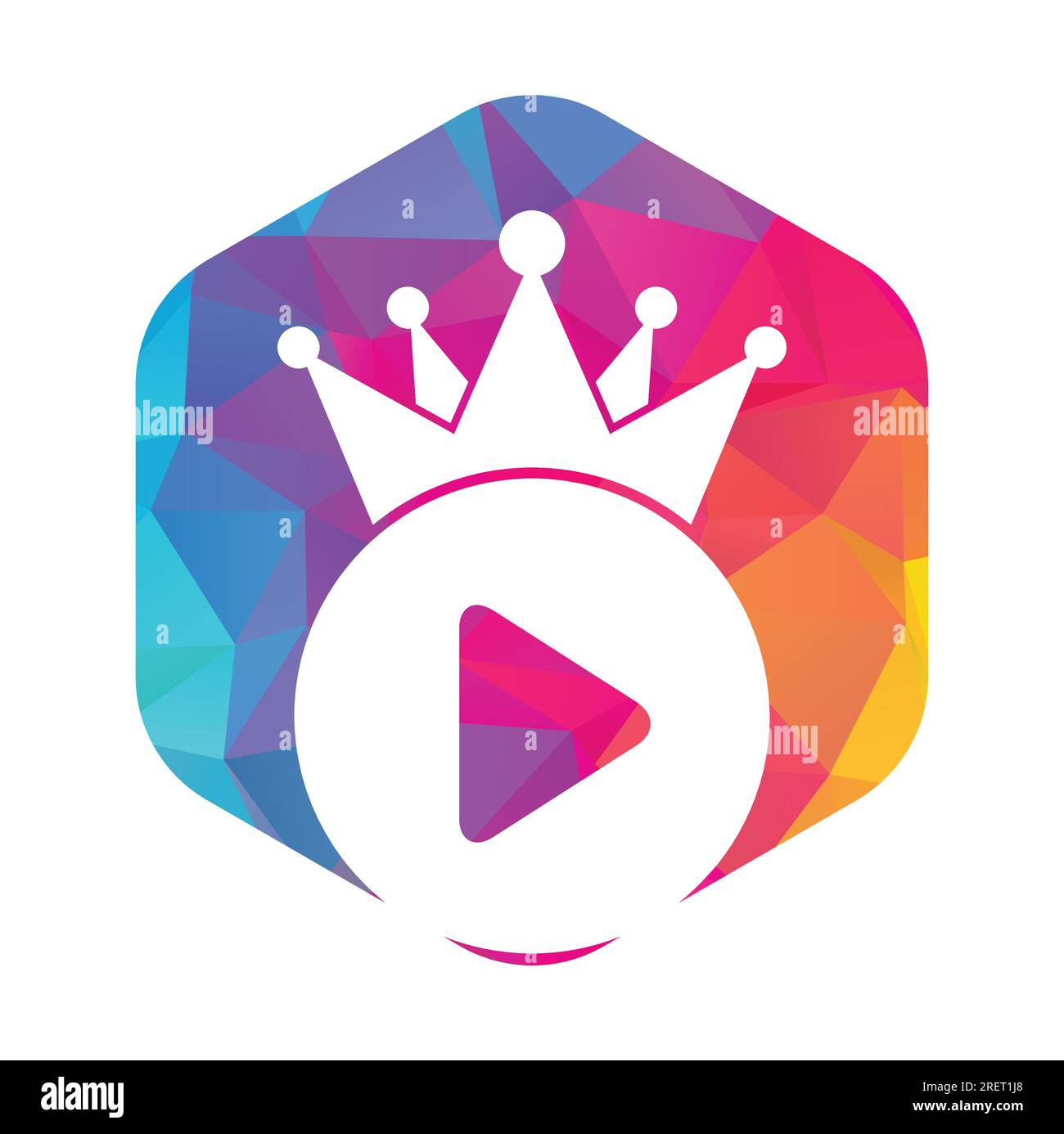 King Video vector logo design template. Royal film logo design vector ...