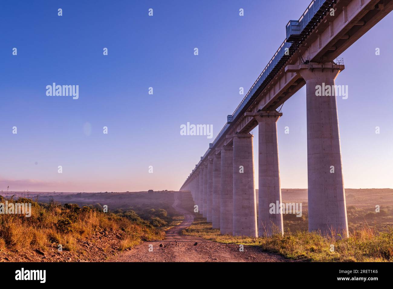 Nairobi National Park Kenya Standard Gauge Railway Line SGR Bridge ...