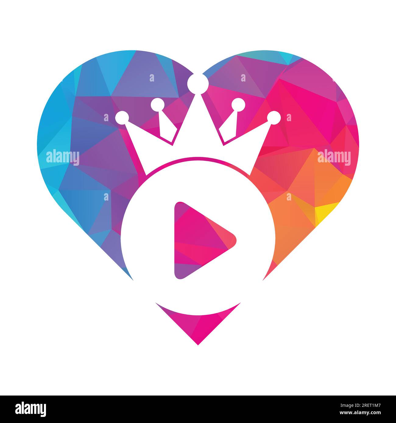 King Video vector logo design template. Royal film logo design vector ...