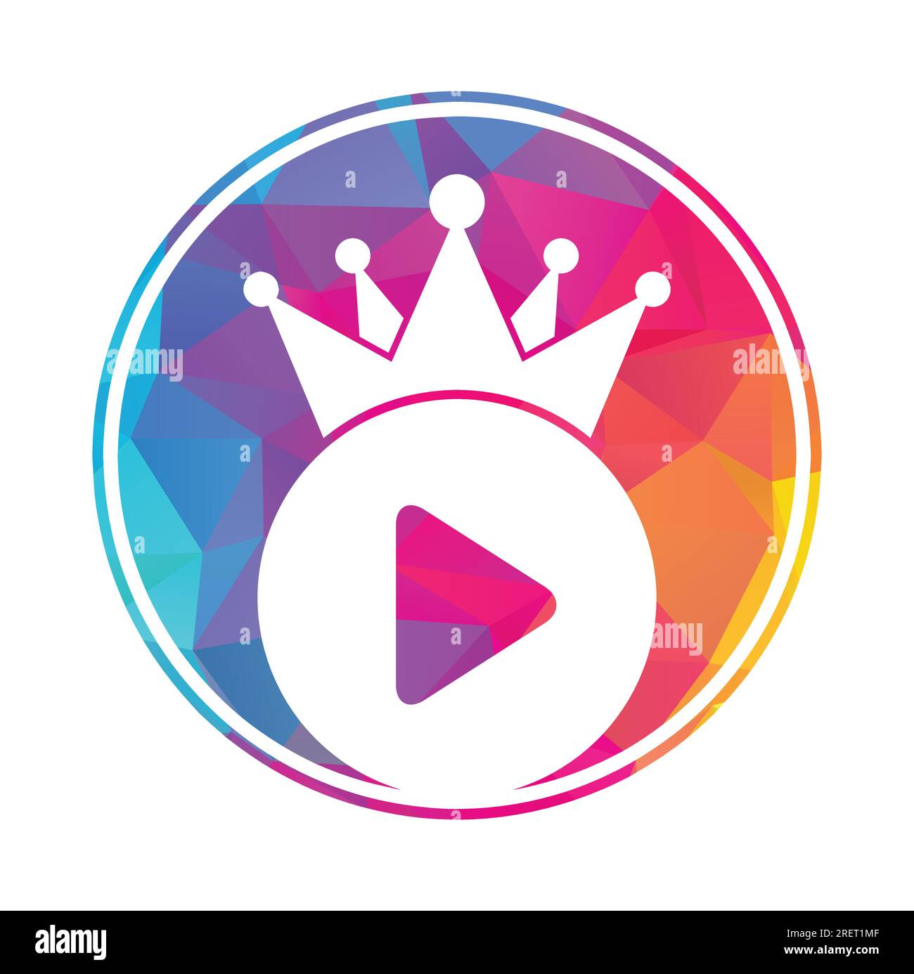King Video vector logo design template. Royal film logo design vector ...