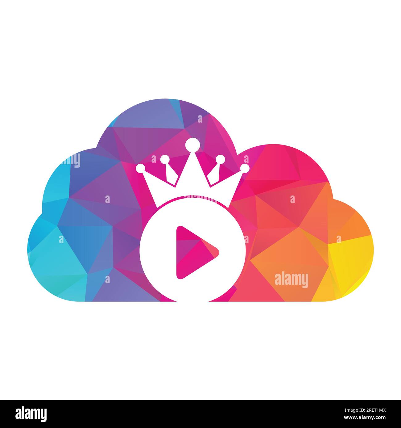 King Video vector logo design template. Royal film logo design vector ...
