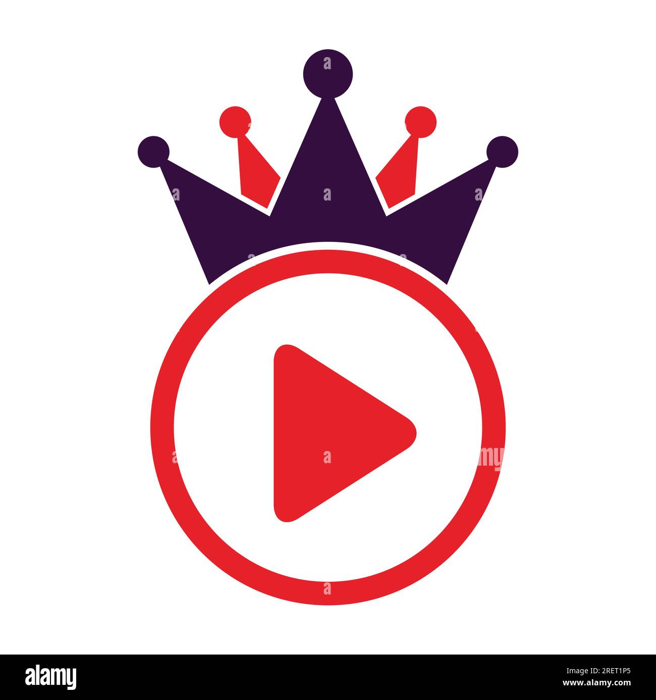 King Video vector logo design template. Royal film logo design vector ...