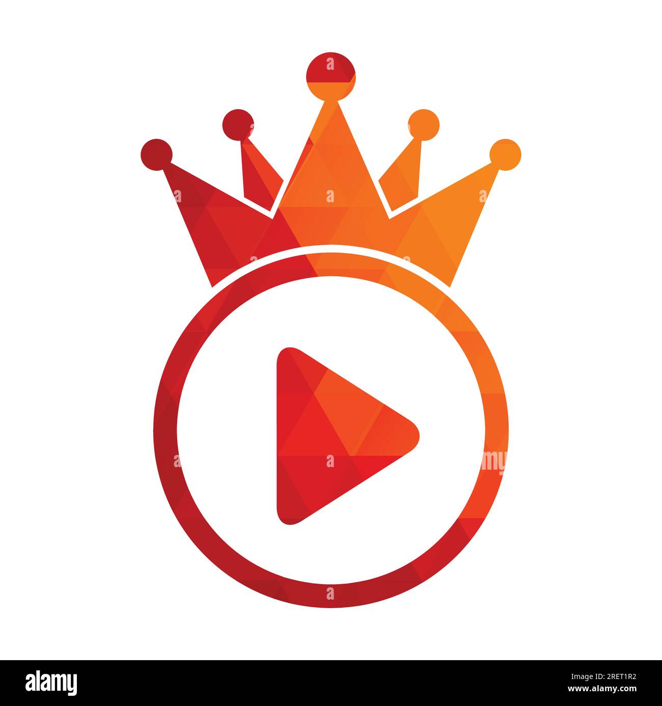 King Video vector logo design template. Royal film logo design vector ...