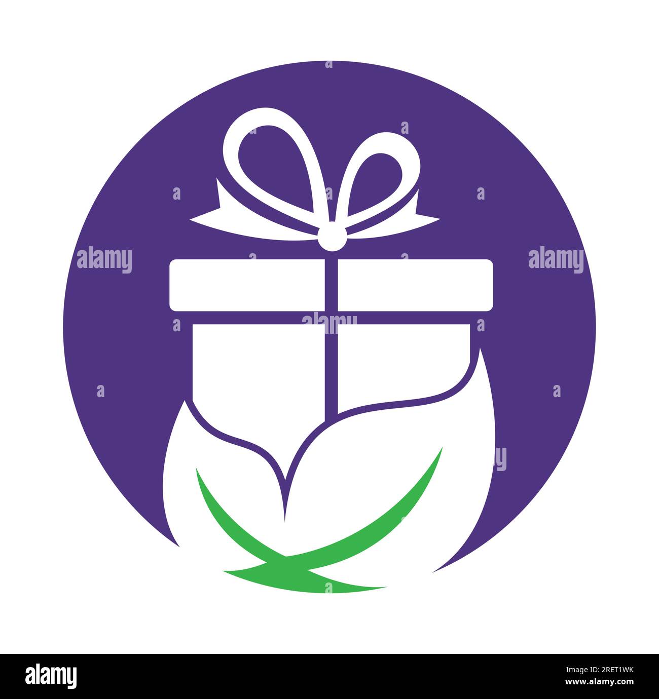 Gift Leaf logo concept vector. Nature Gift Logo Design Template. Unique ...