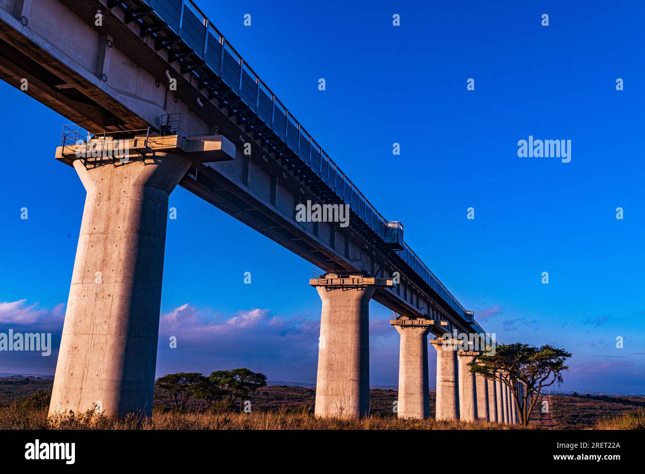 Nairobi National Park Kenya Standard Gauge Railway Line SGR Bridge ...