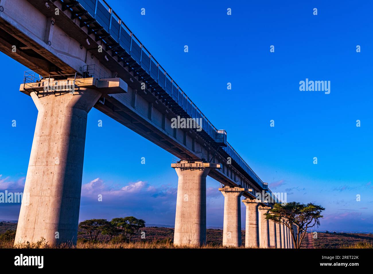 Nairobi National Park Kenya Standard Gauge Railway Line SGR Bridge ...