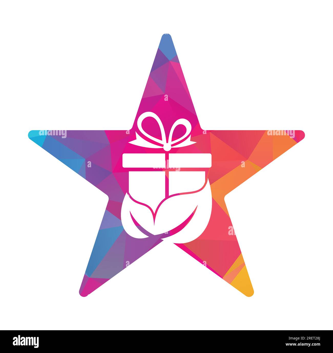 Gift Leaf logo concept vector. Nature Gift Logo Design Template. Unique ...