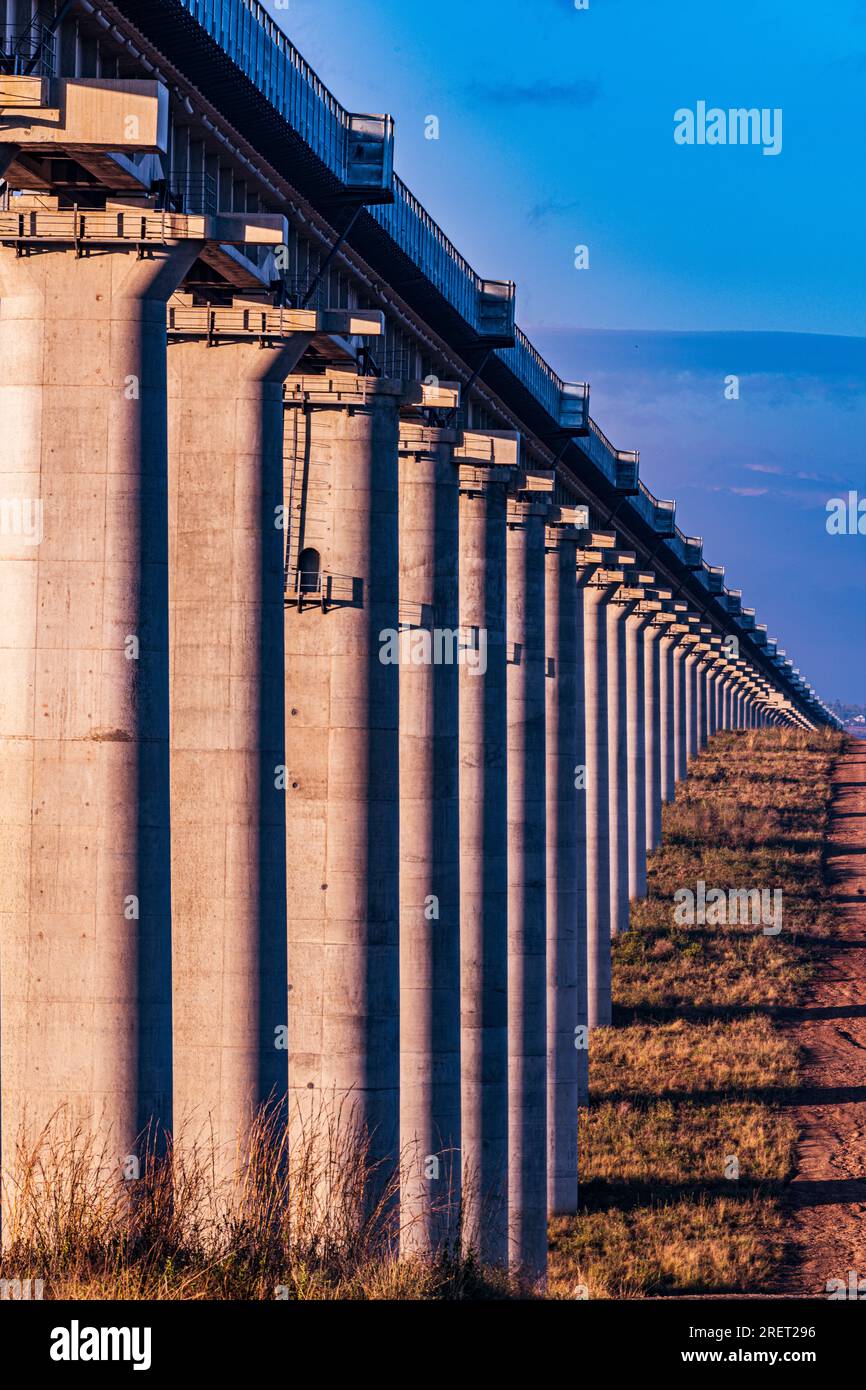 Nairobi National Park Kenya Standard Gauge Railway Line SGR Bridge ...