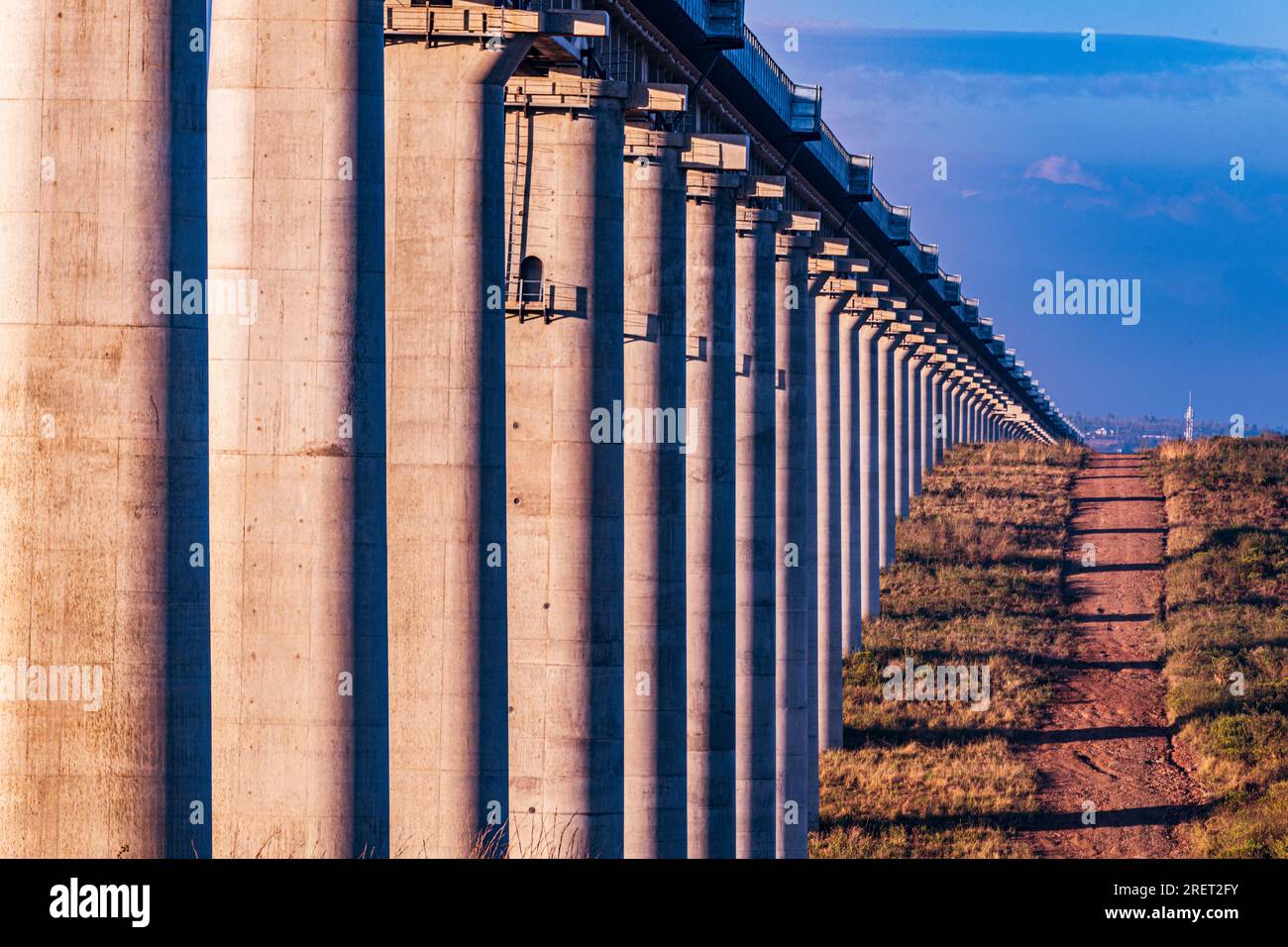 Nairobi National Park Kenya Standard Gauge Railway Line SGR Bridge ...