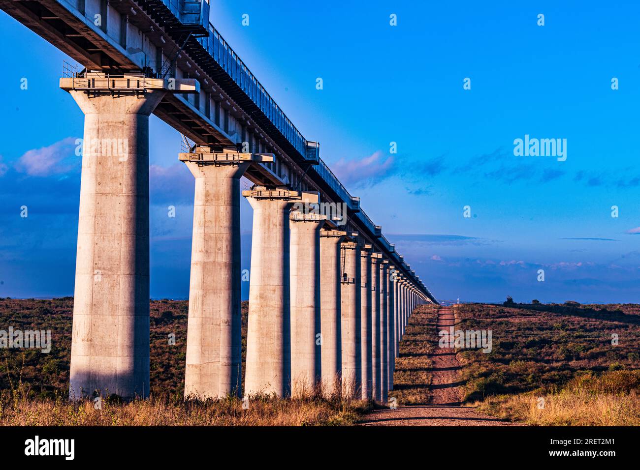 Nairobi National Park Kenya Standard Gauge Railway Line SGR Bridge ...