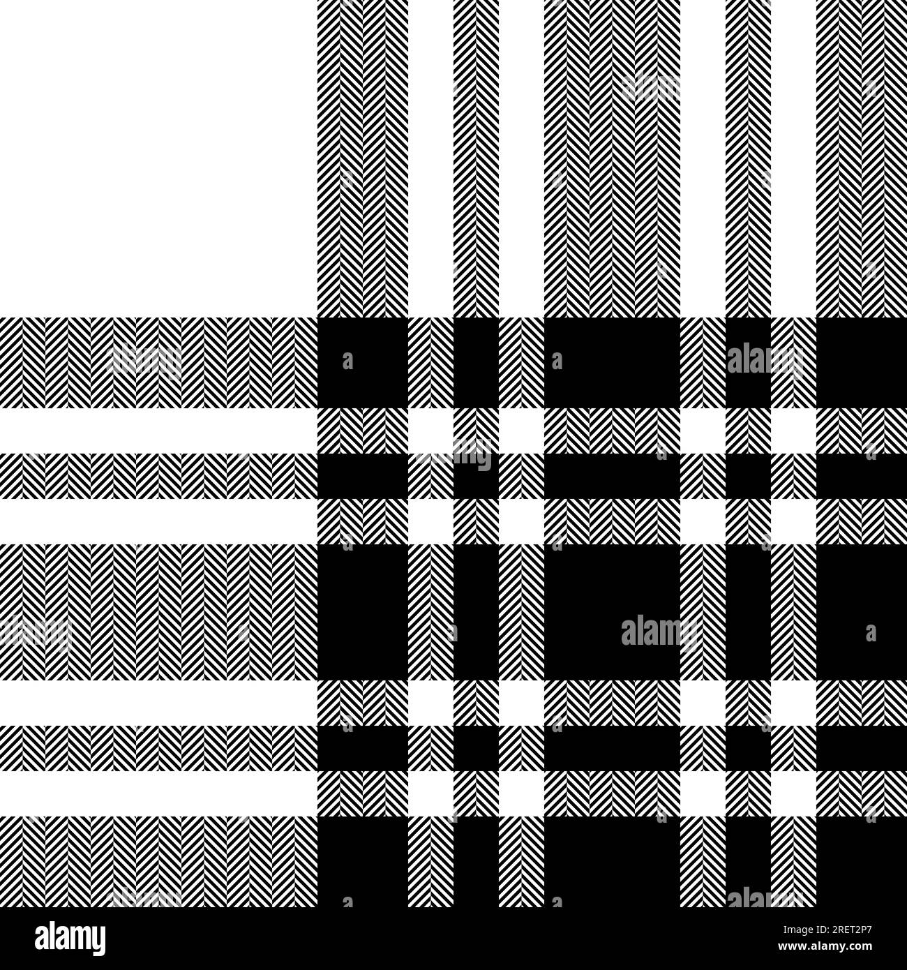 Plaid check pattern black white. Seamless fabric texture. Tartan ...