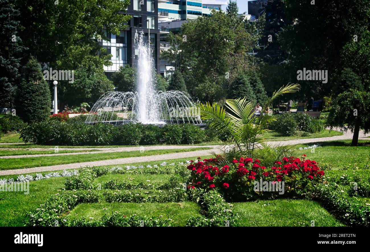 Central Memorial Park, Downtown Calgary Alberta Stock Photo - Alamy