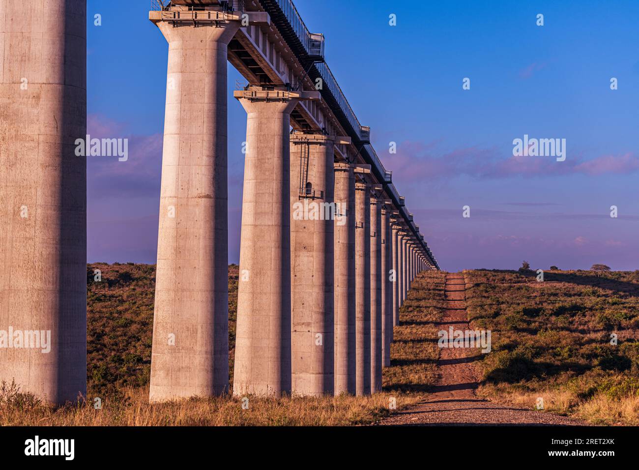 Nairobi National Park Kenya Standard Gauge Railway Line SGR Bridge ...