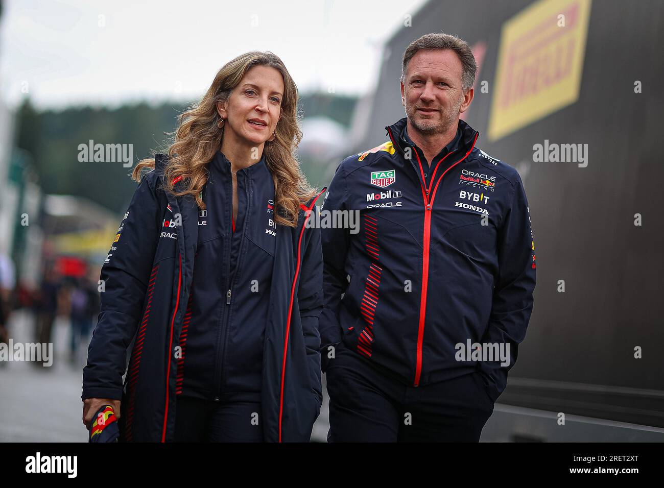 Christian Horner Team Principal at Oracle Red Bull Racing during the Belgian GP, Spa ...