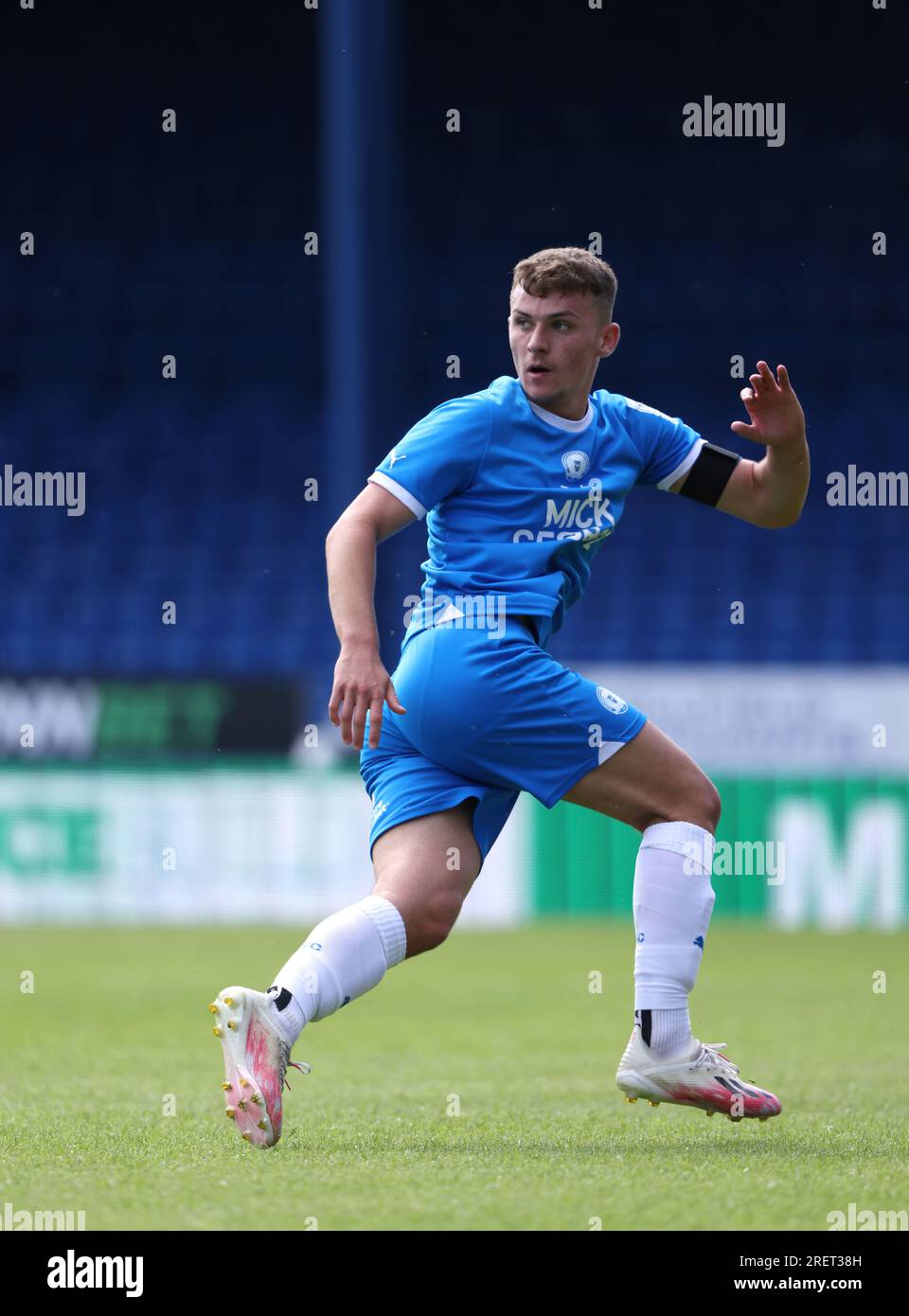 Peterborough, UK. 29th July, 2023. Harrison Burrows (PU) at the ...