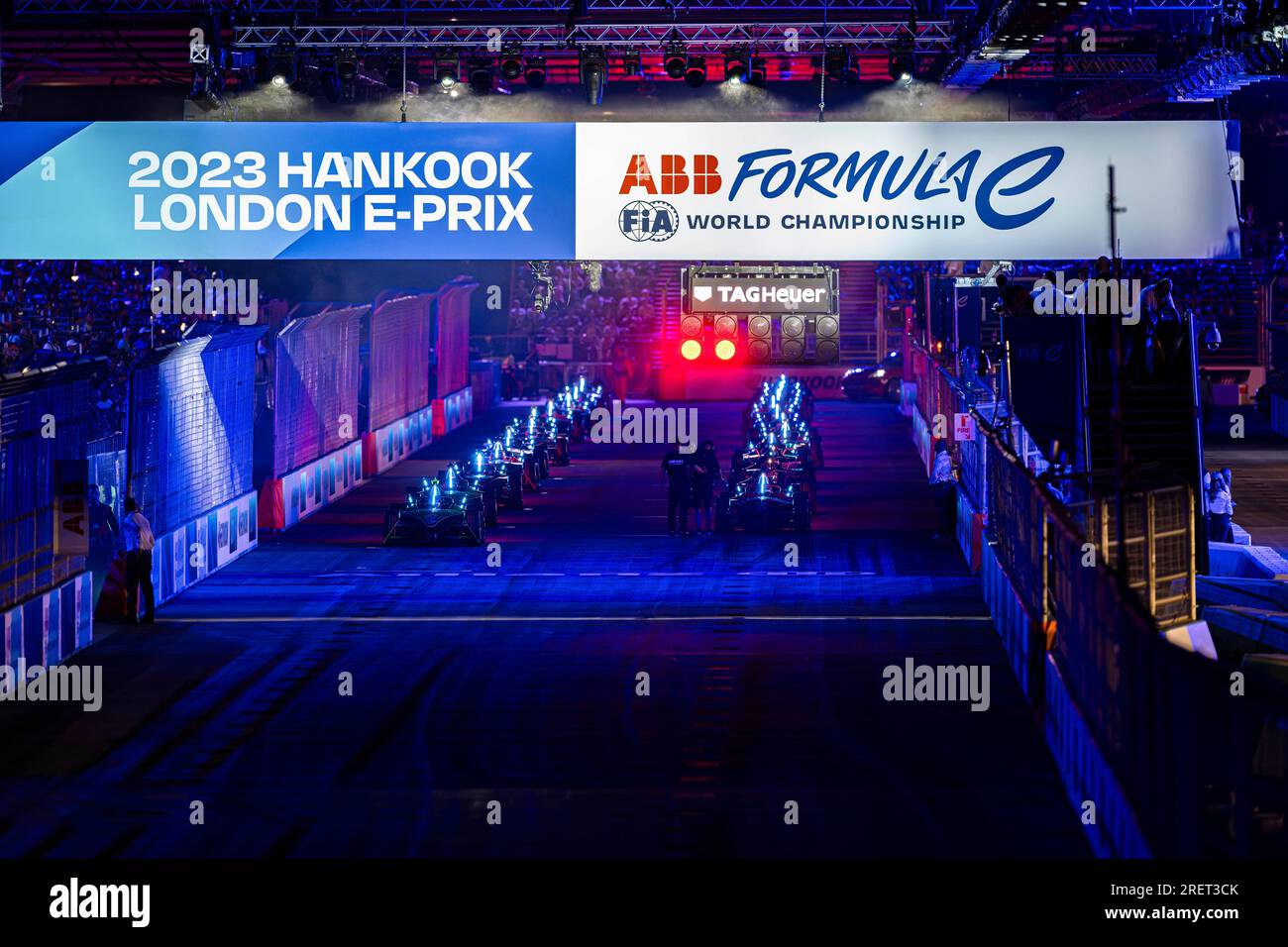 LONDON, UNITED KINGDOM. 29th Jul, 2023. The car are lined up on the ...