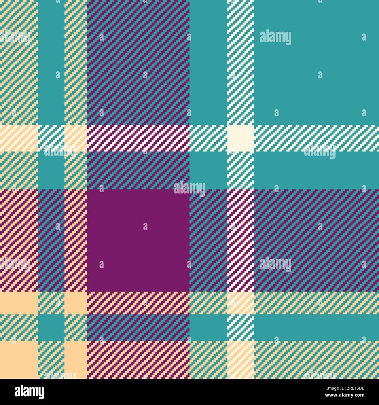 Fabric texture plaid of textile check seamless with a pattern vector ...