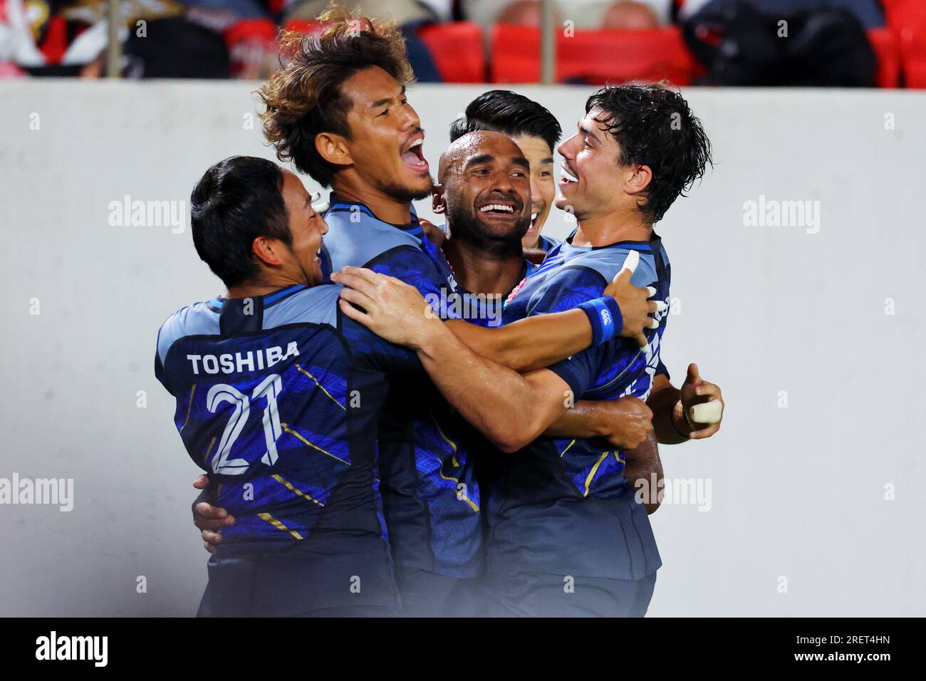 Osaka, Japan. 29th July, 2023. (L-R) Yutaka Nagare, Ryohei Yamanaka ...