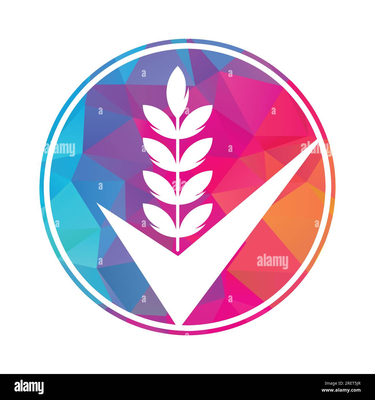 Wheat Grain Check Logo. Grain Wheat Logo Concept sign icon symbol ...