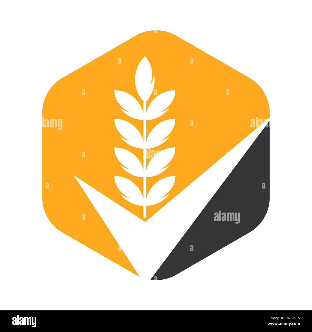 Wheat Grain Check Logo. Grain Wheat Logo Concept sign icon symbol ...