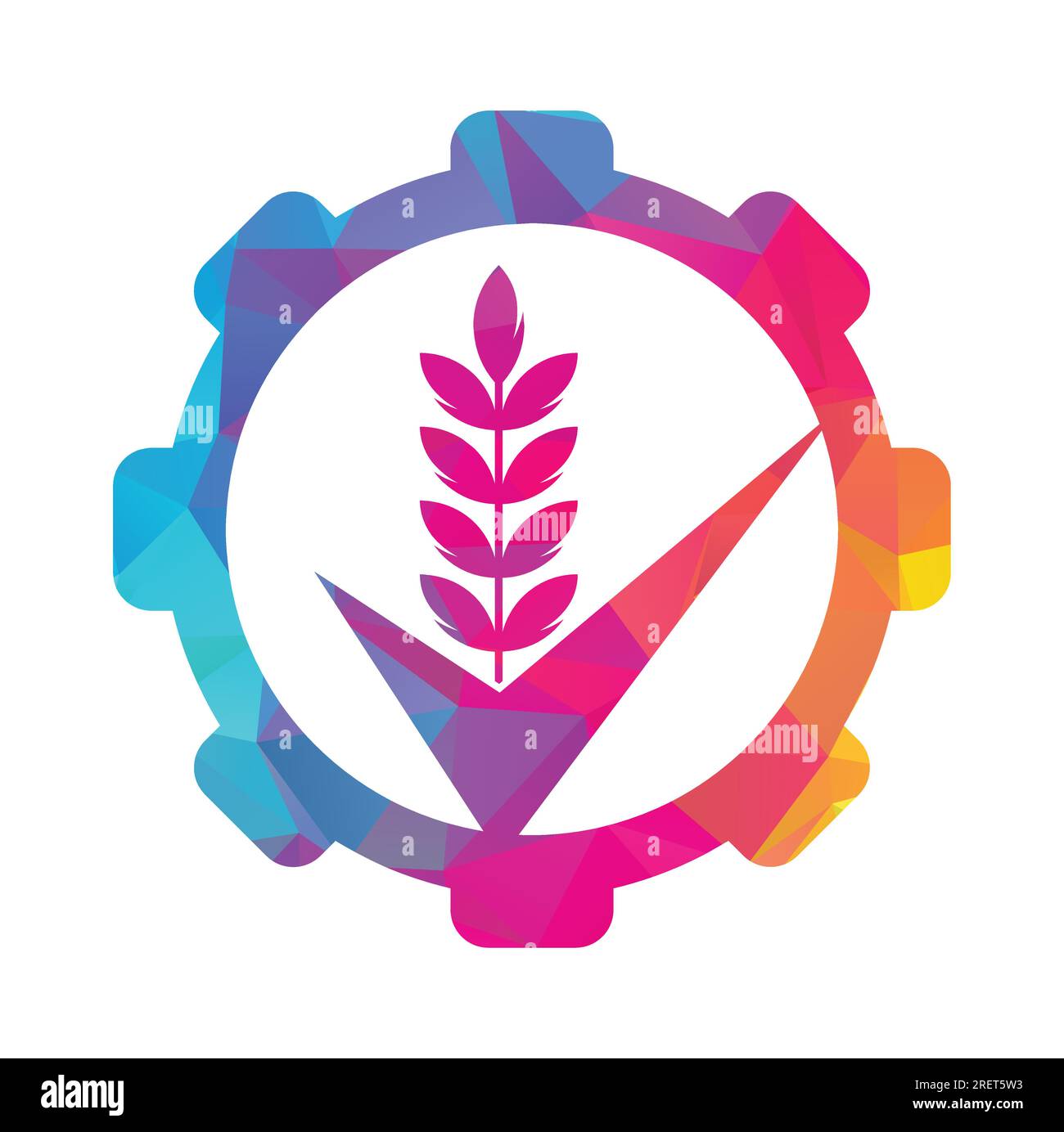 Wheat Grain Check Logo. Grain Wheat Logo Concept sign icon symbol ...