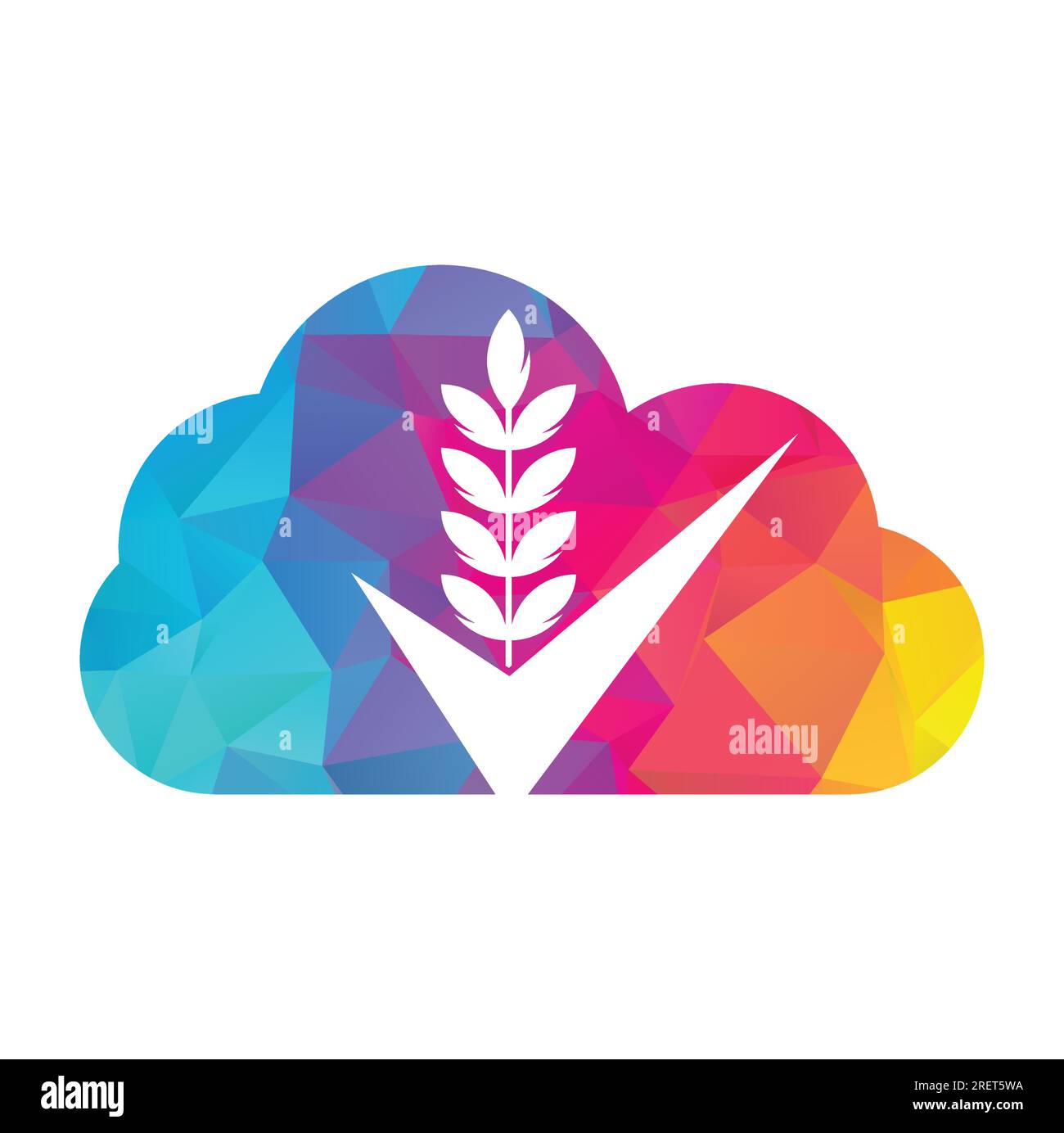 Wheat Grain Check Logo. Grain Wheat Logo Concept sign icon symbol ...