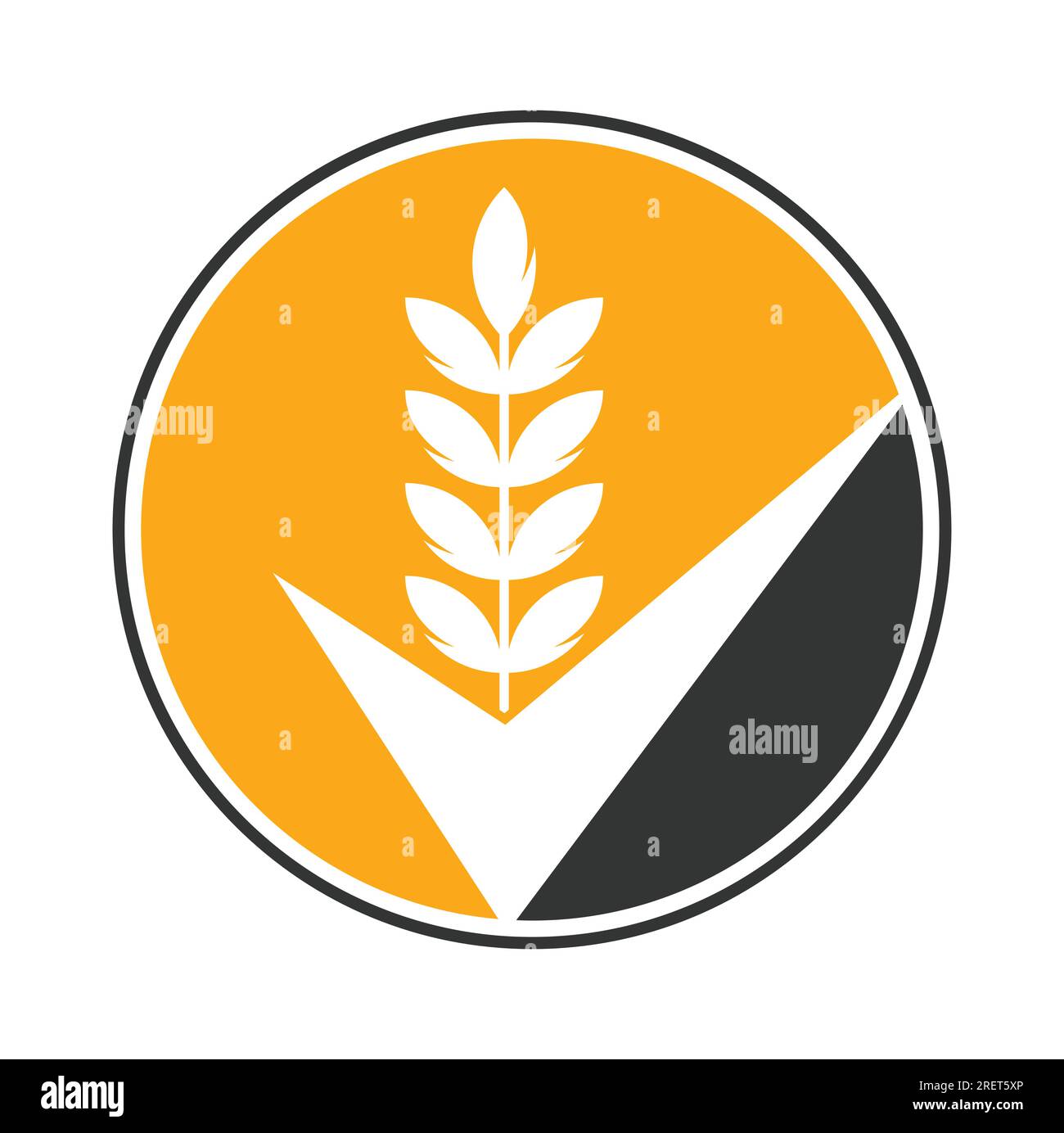 Wheat Grain Check Logo. Grain Wheat Logo Concept sign icon symbol ...