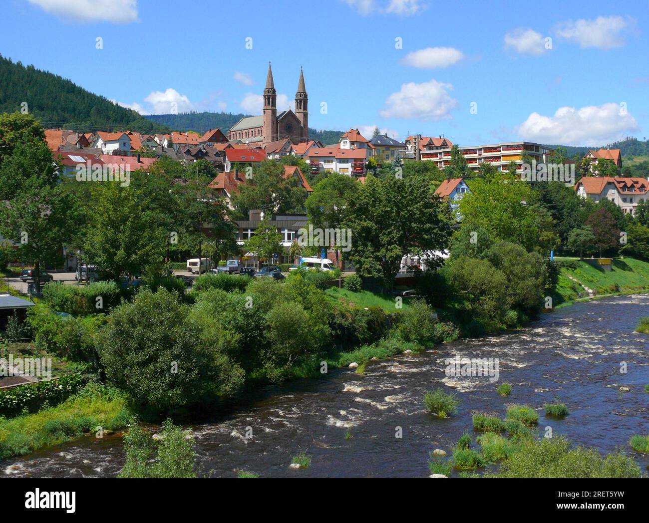 Northern Black Forest, Forbach, River, Murg Stock Photo - Alamy