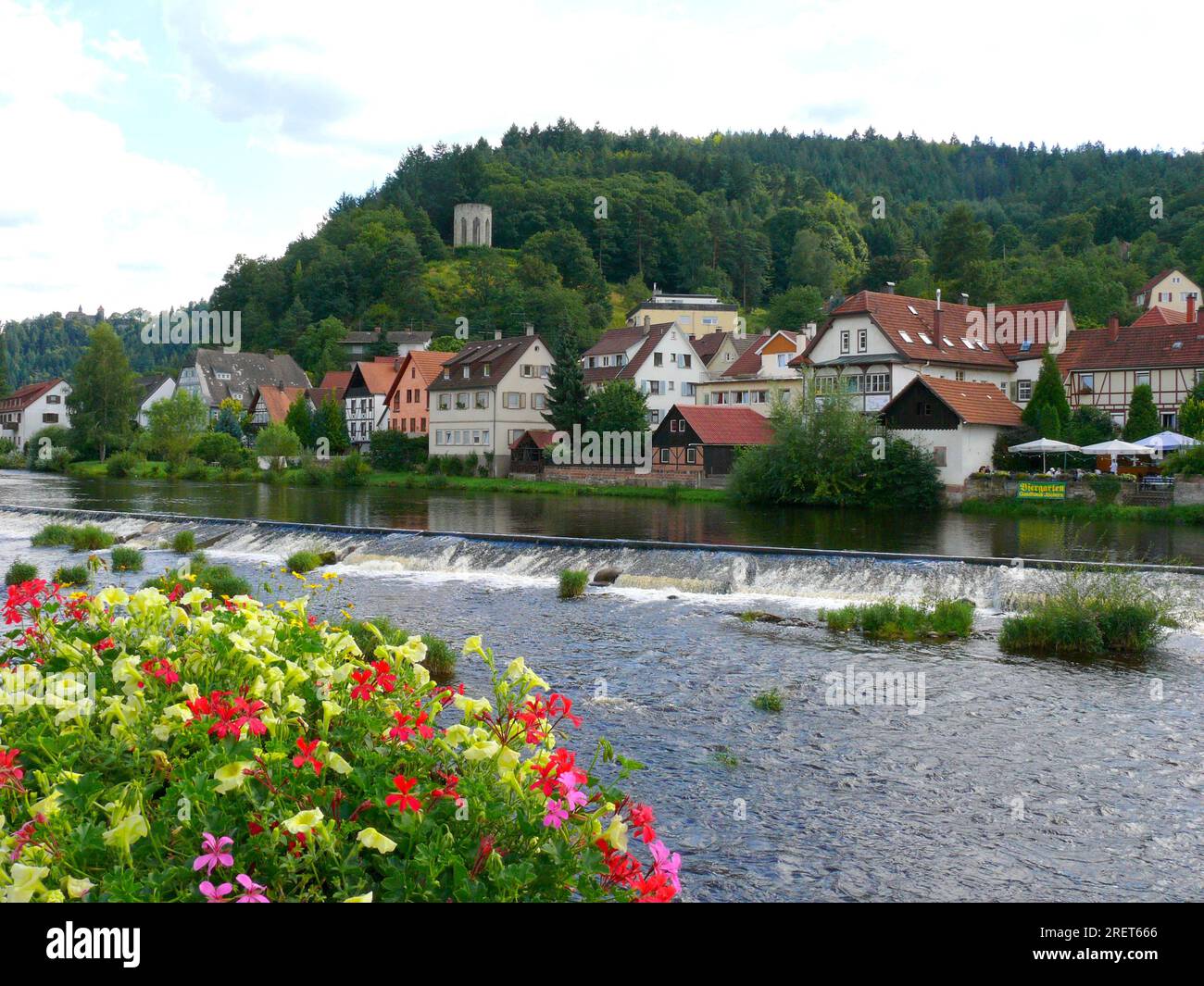 Northern Black Forest, location: Gernsbach, river: Murg, Murg valley ...