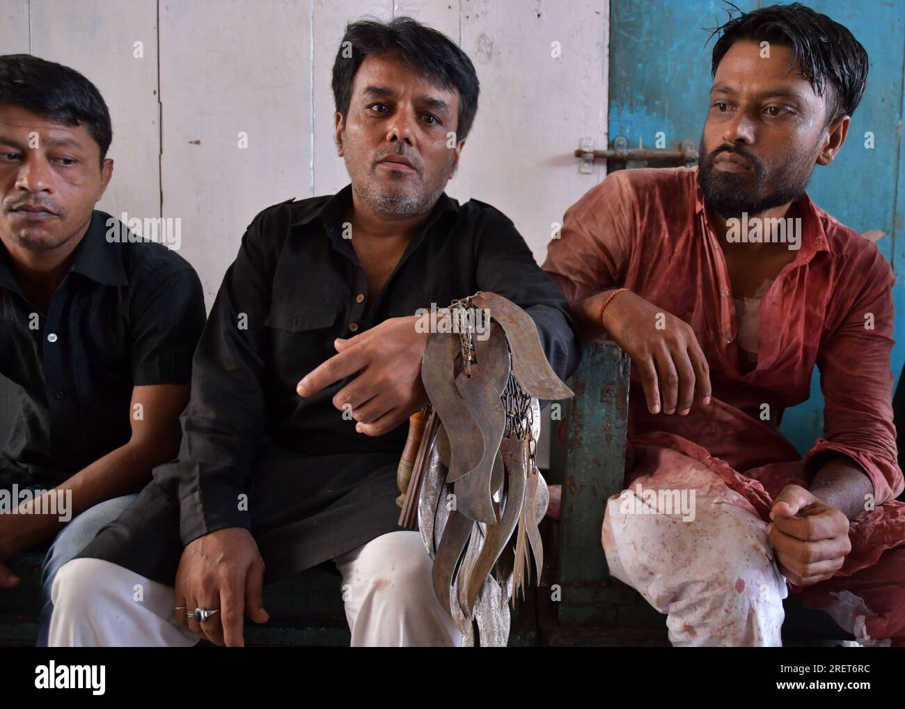 (EDITORS NOTE: Image contains graphic content) Shia Muslim boys ...