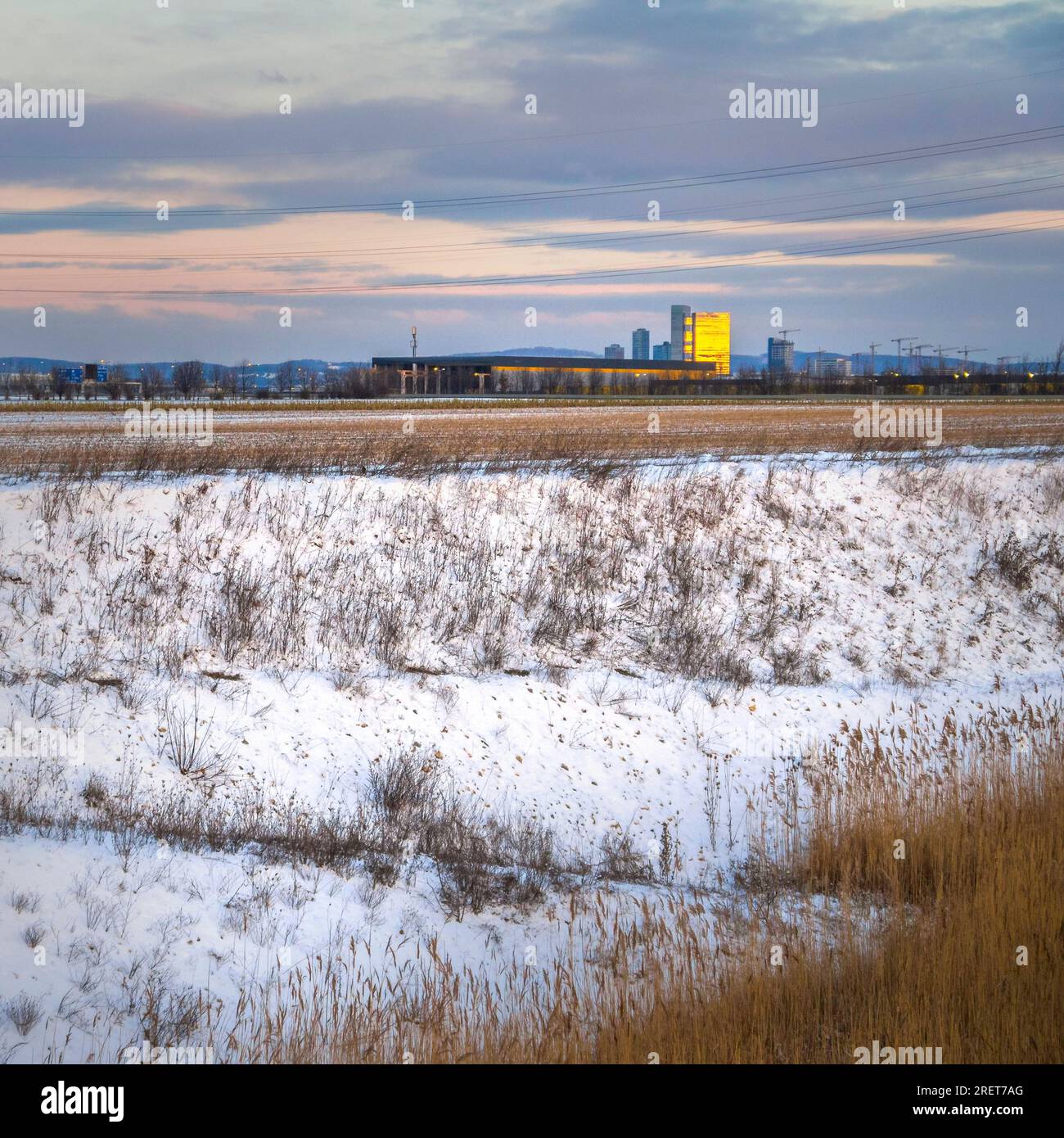 Winter suburbs of vienna Stock Photo - Alamy
