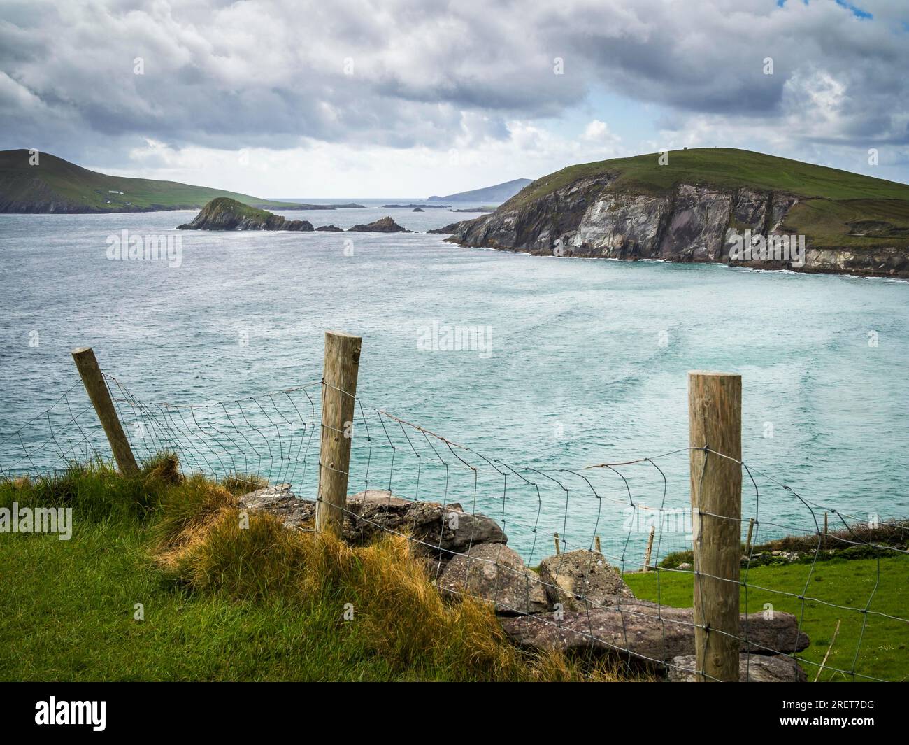 Slea Head viewpoint at dingle peninsula kerry ireland Stock Photo - Alamy