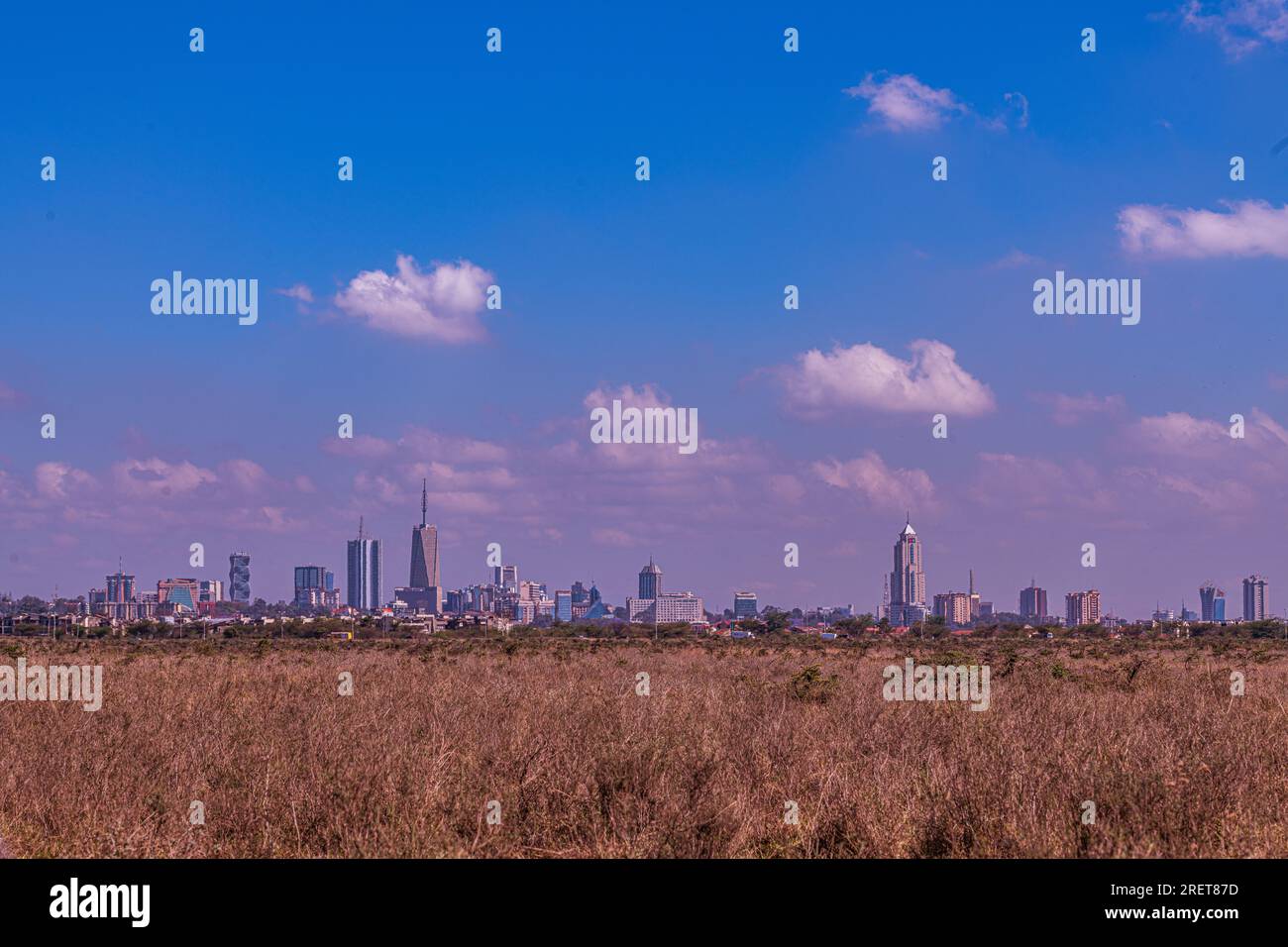 Nairobi Cityscape Capital City Of Kenya Modern Skyscrapers Skyline ...