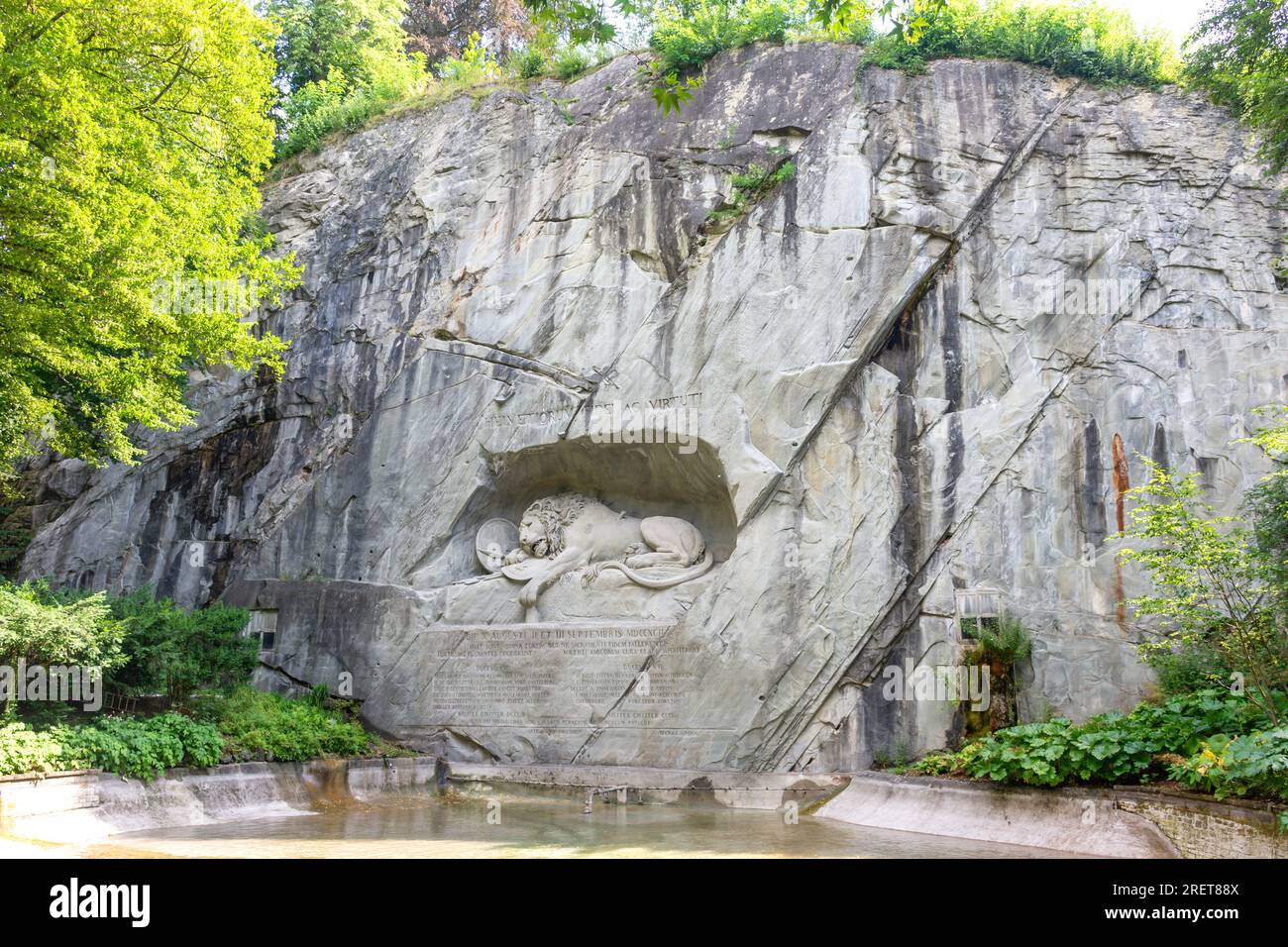 Lion Monument (Löwendenkmal), Denkmalstrasse, City of Lucerne (Luzern ...