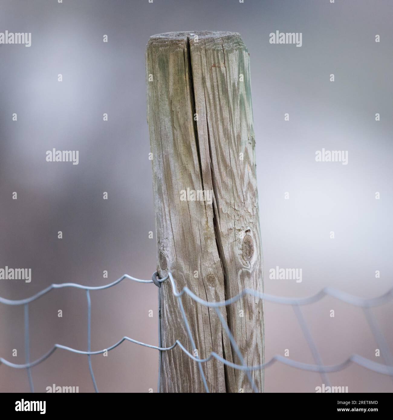 Fence post and wire hi-res stock photography and images - Alamy