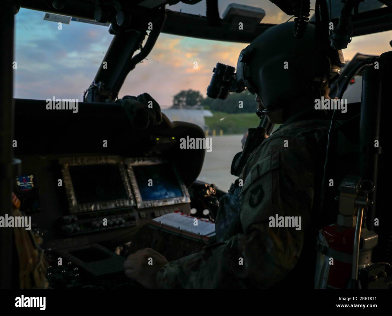 U.S. Army Chief Warrant Officer 2 Cliff Flanagan and U.S. Army 1st Lt ...